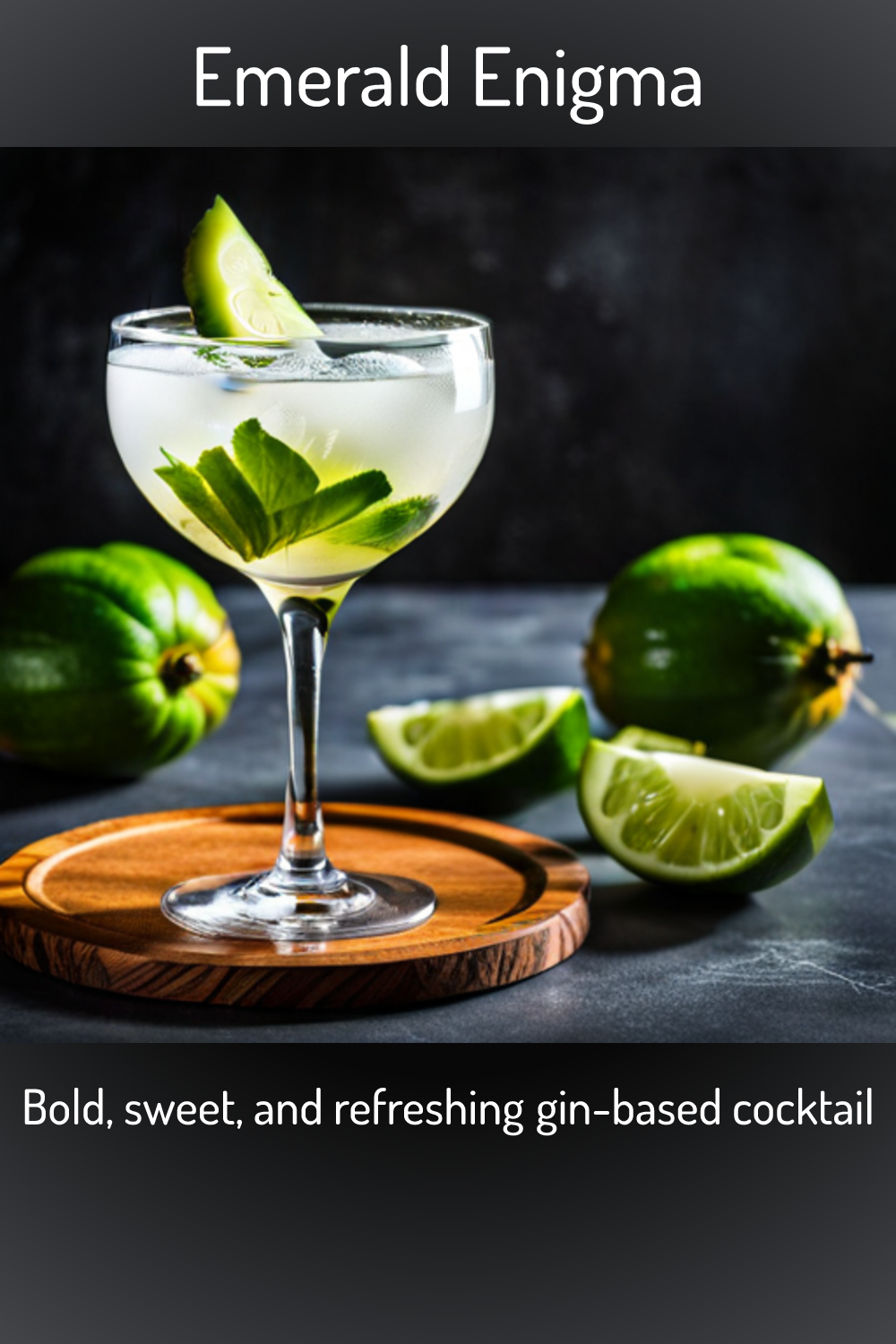 Emerald Enigma Bold Sweet And Refreshing Gin Based Cocktail