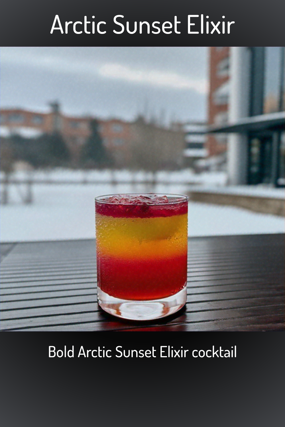 Arctic Sunset Elixir, Bold Arctic Sunset Elixir cocktail