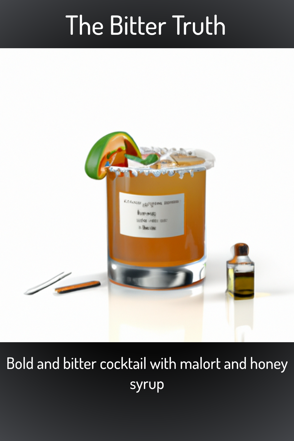 The Bitter Truth, Bold and bitter cocktail with malort and honey syrup