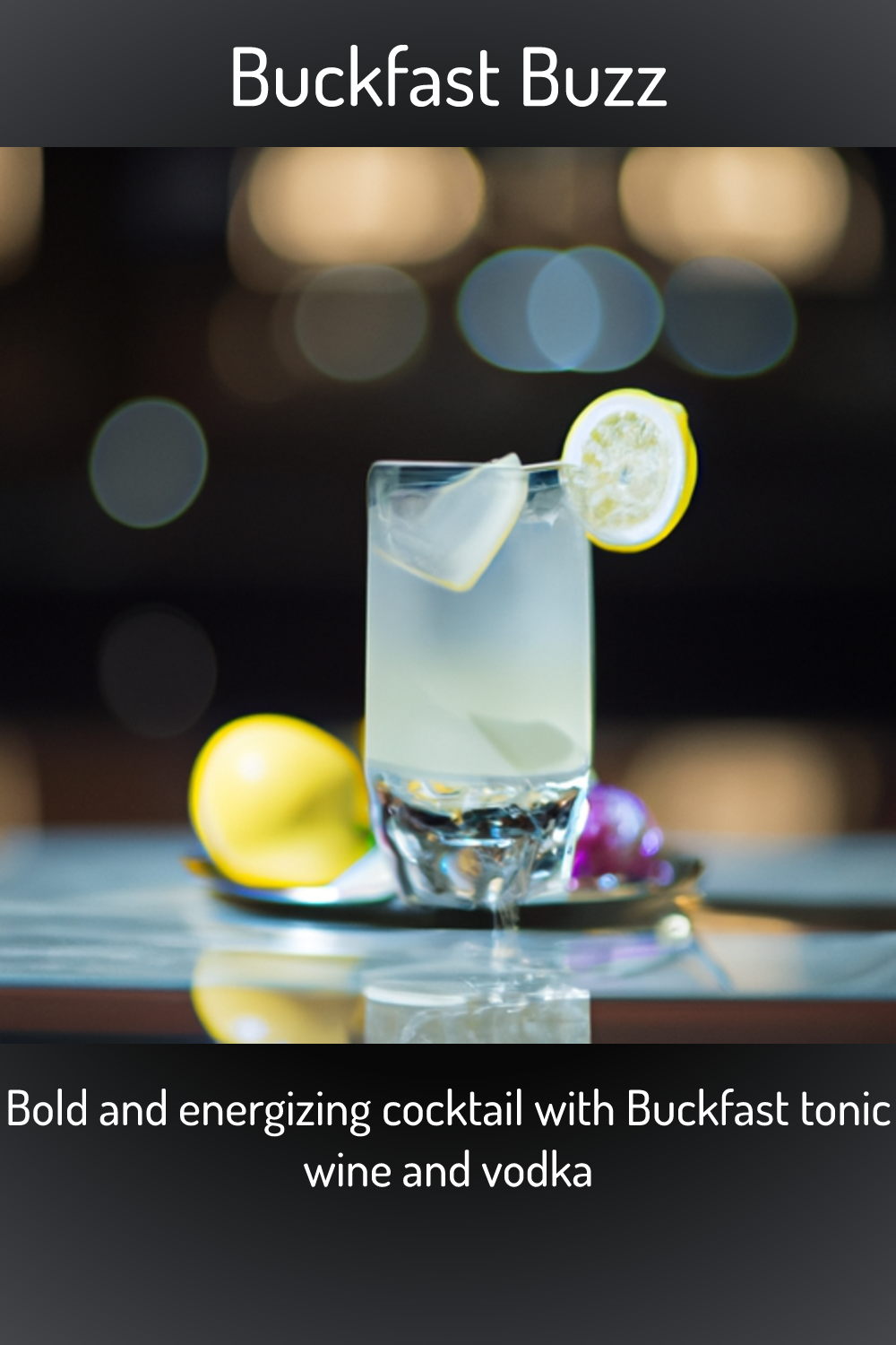 Buckfast Buzz, Bold and energizing cocktail with Buckfast tonic wine ...