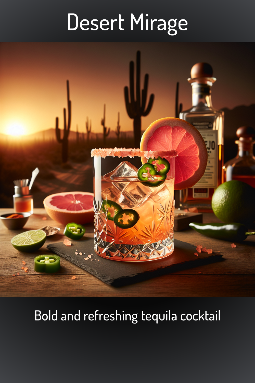 Desert Mirage Bold And Refreshing Tequila Cocktail
