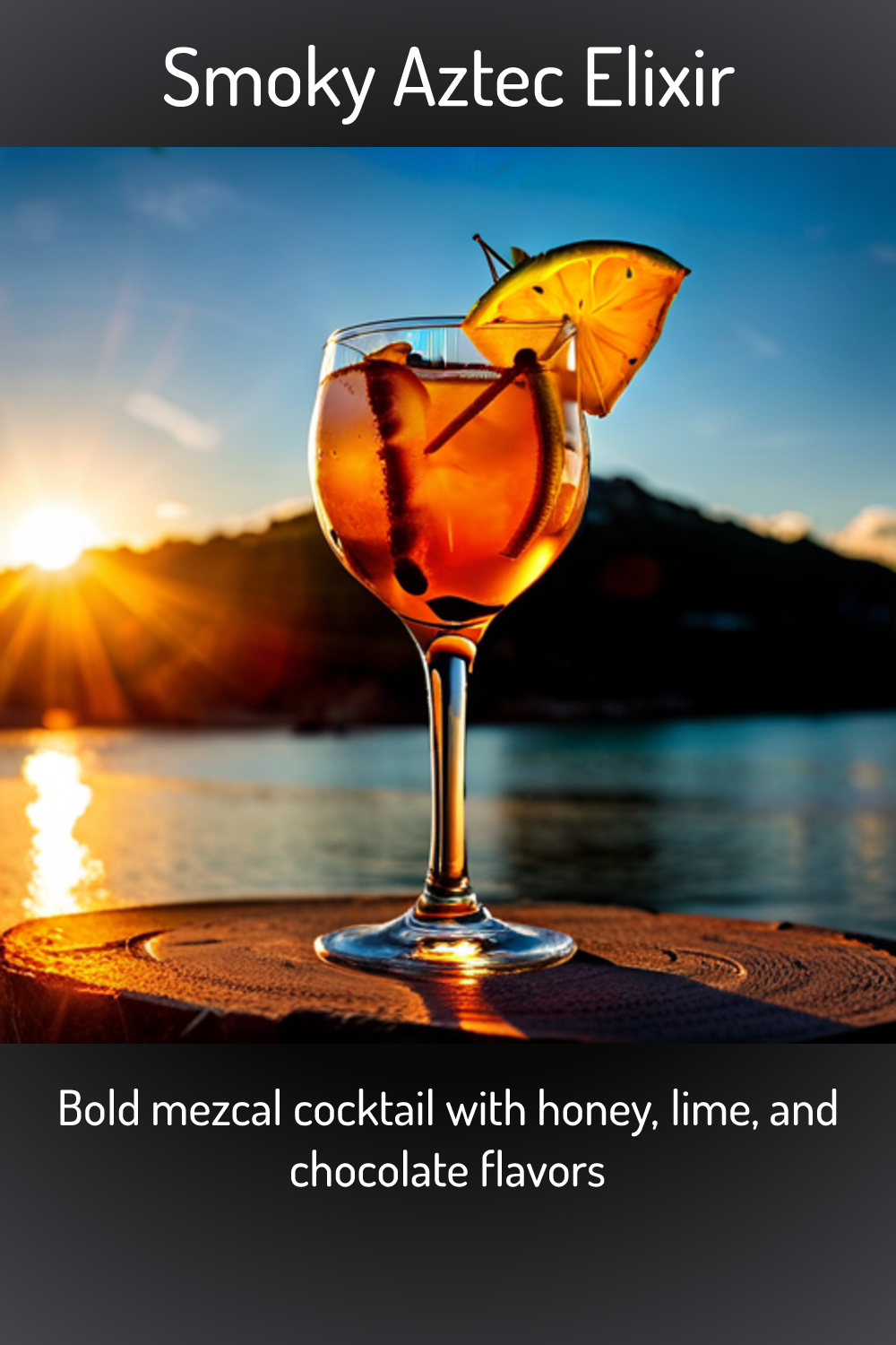 Smoky Aztec Elixir Bold Mezcal Cocktail With Honey Lime And