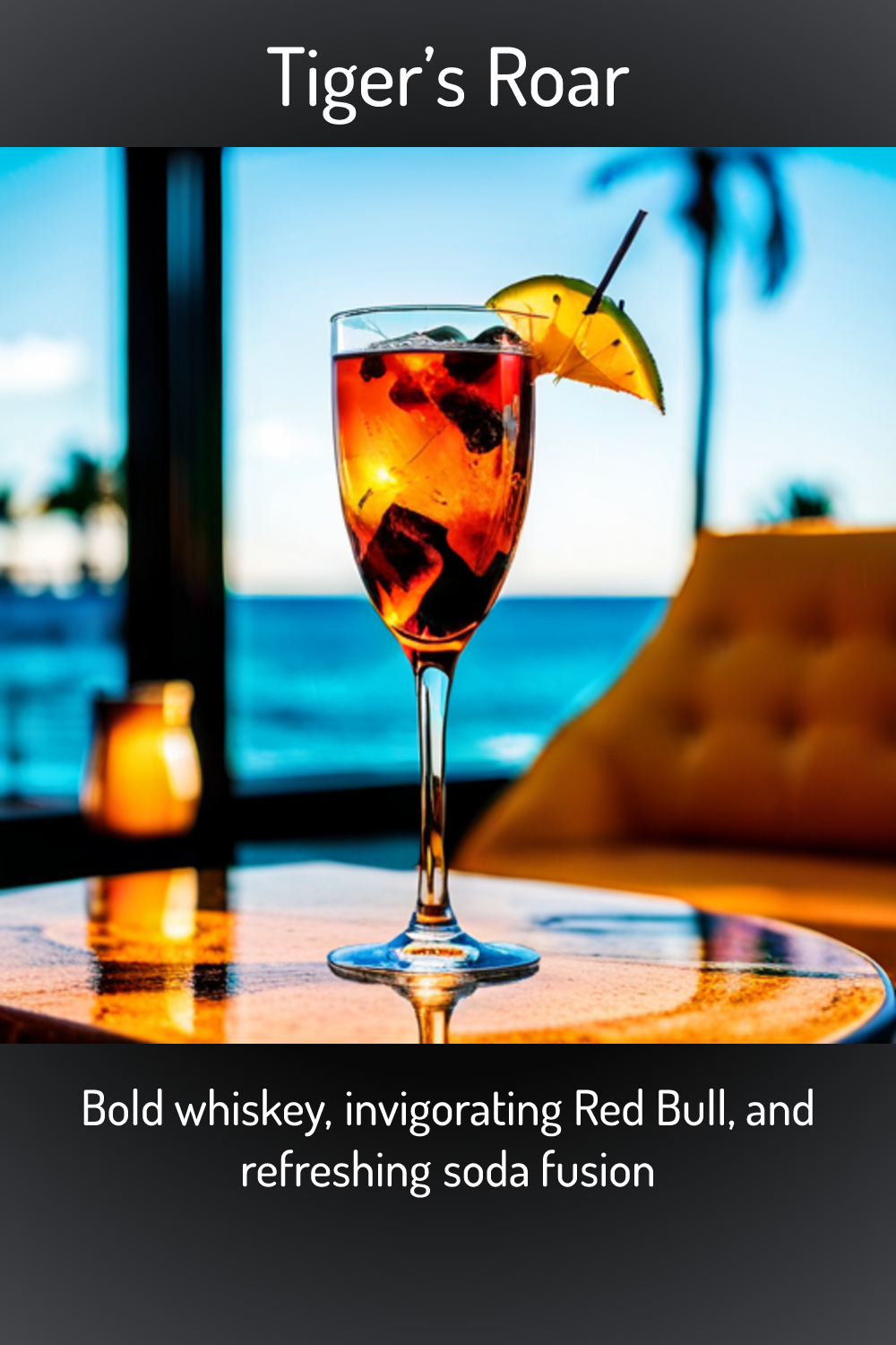 Tiger’s Roar, Bold whiskey, invigorating Red Bull, and refreshing soda ...