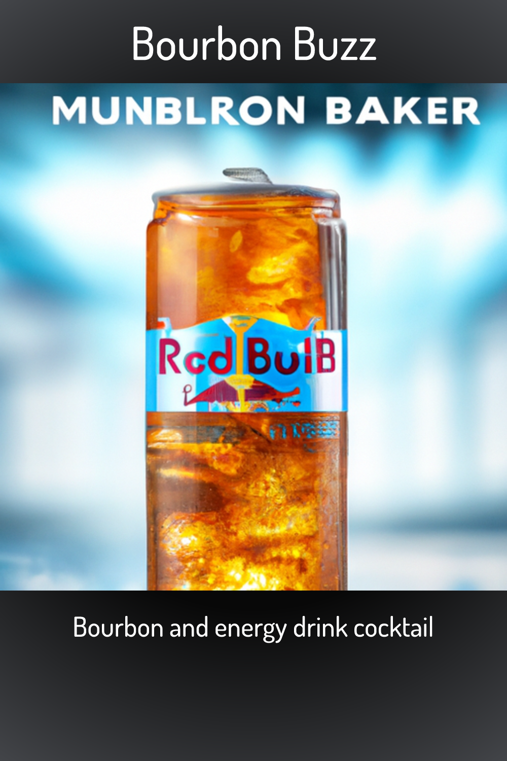 Bourbon Buzz, Bourbon and energy drink cocktail