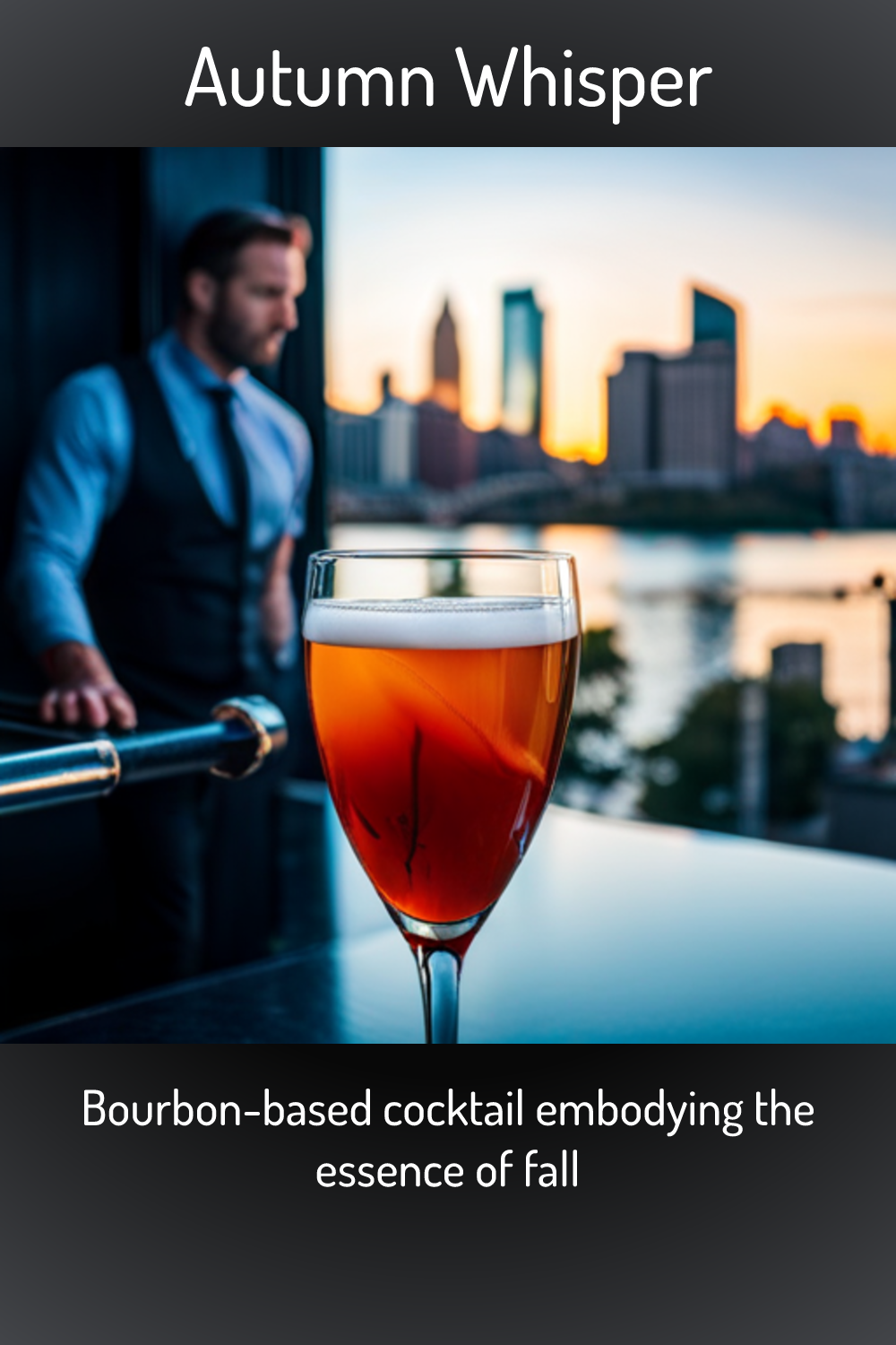 Autumn Whisper Bourbon Based Cocktail Embodying The Essence Of Fall