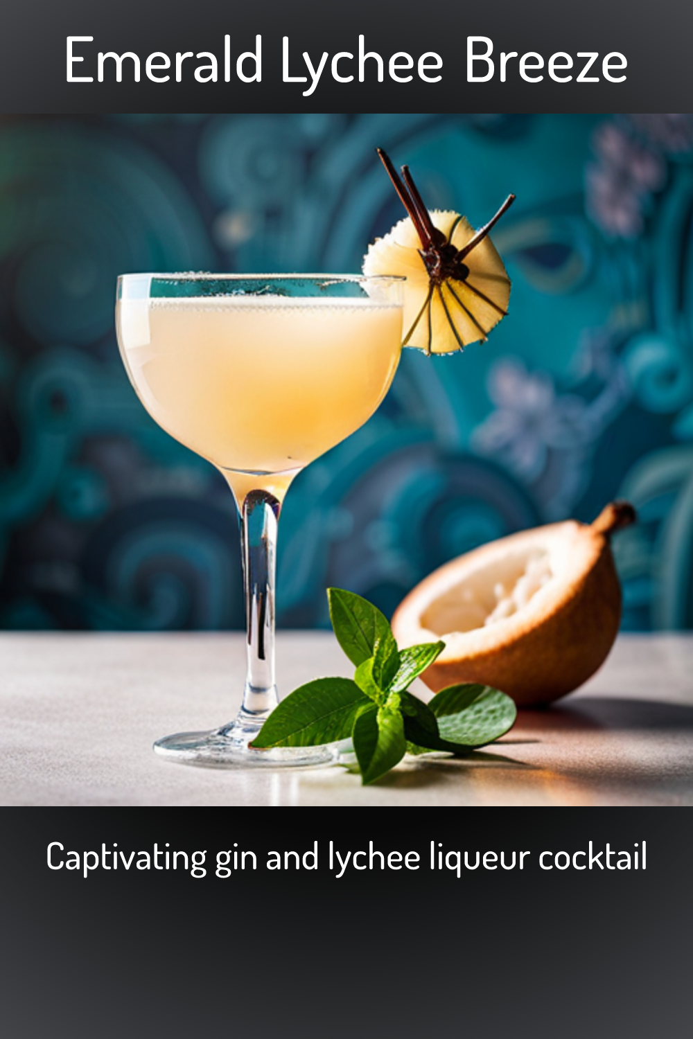 Emerald Lychee Breeze Captivating Gin And Lychee Liqueur Cocktail