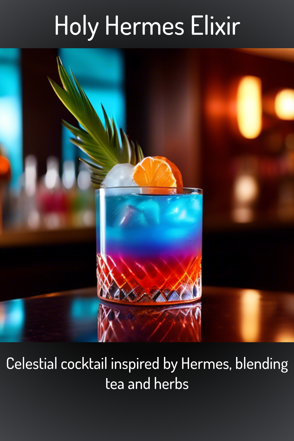 Holy Hermes Elixir, Celestial cocktail inspired by Hermes, blending tea ...