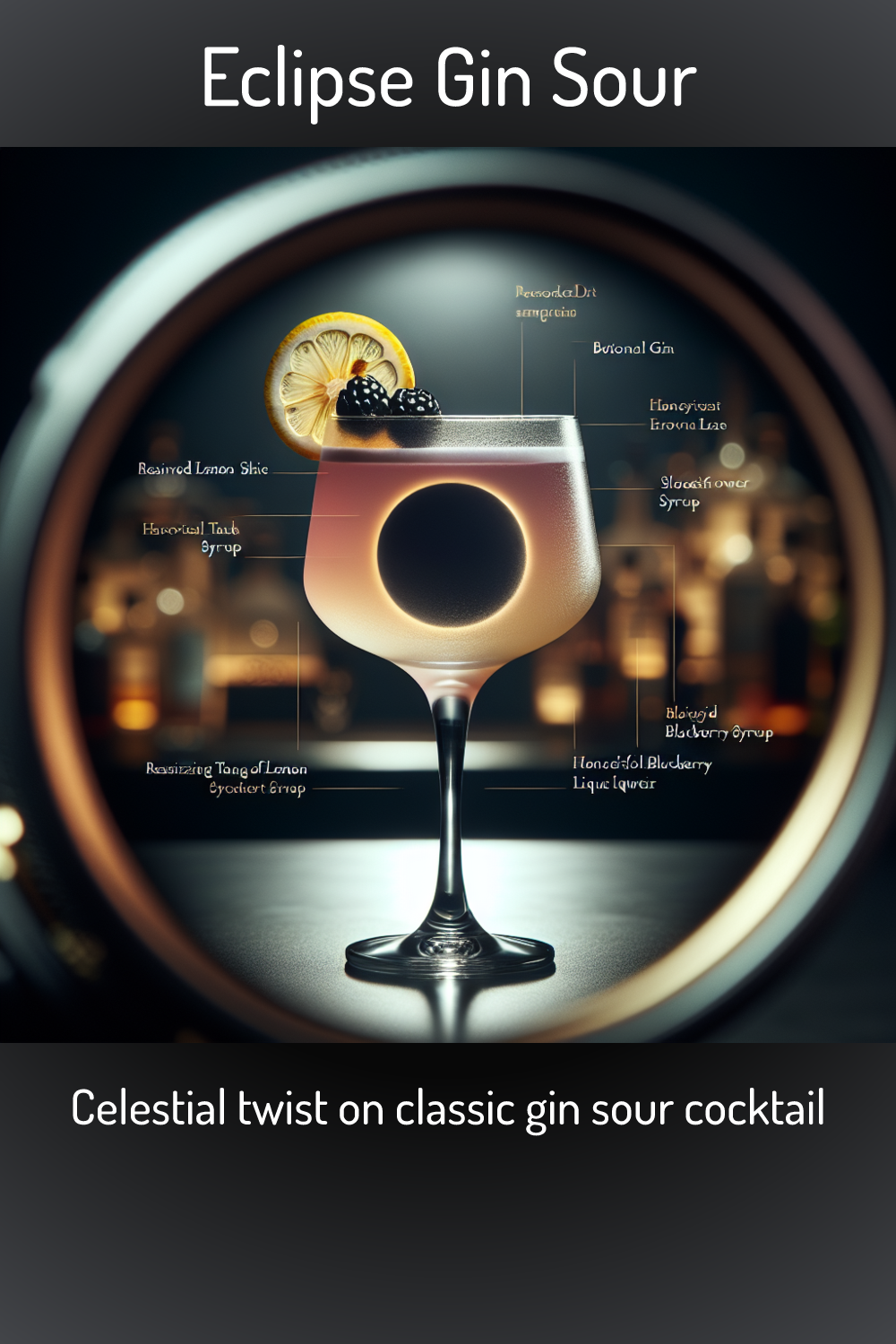 Eclipse Gin Sour Celestial Twist On Classic Gin Sour Cocktail