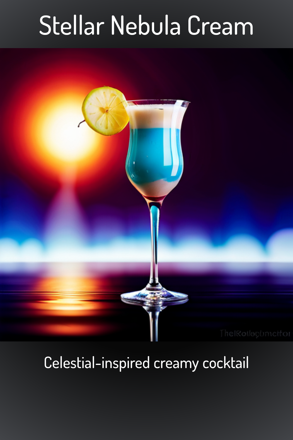 Stellar Nebula Cream, Celestial-inspired creamy cocktail