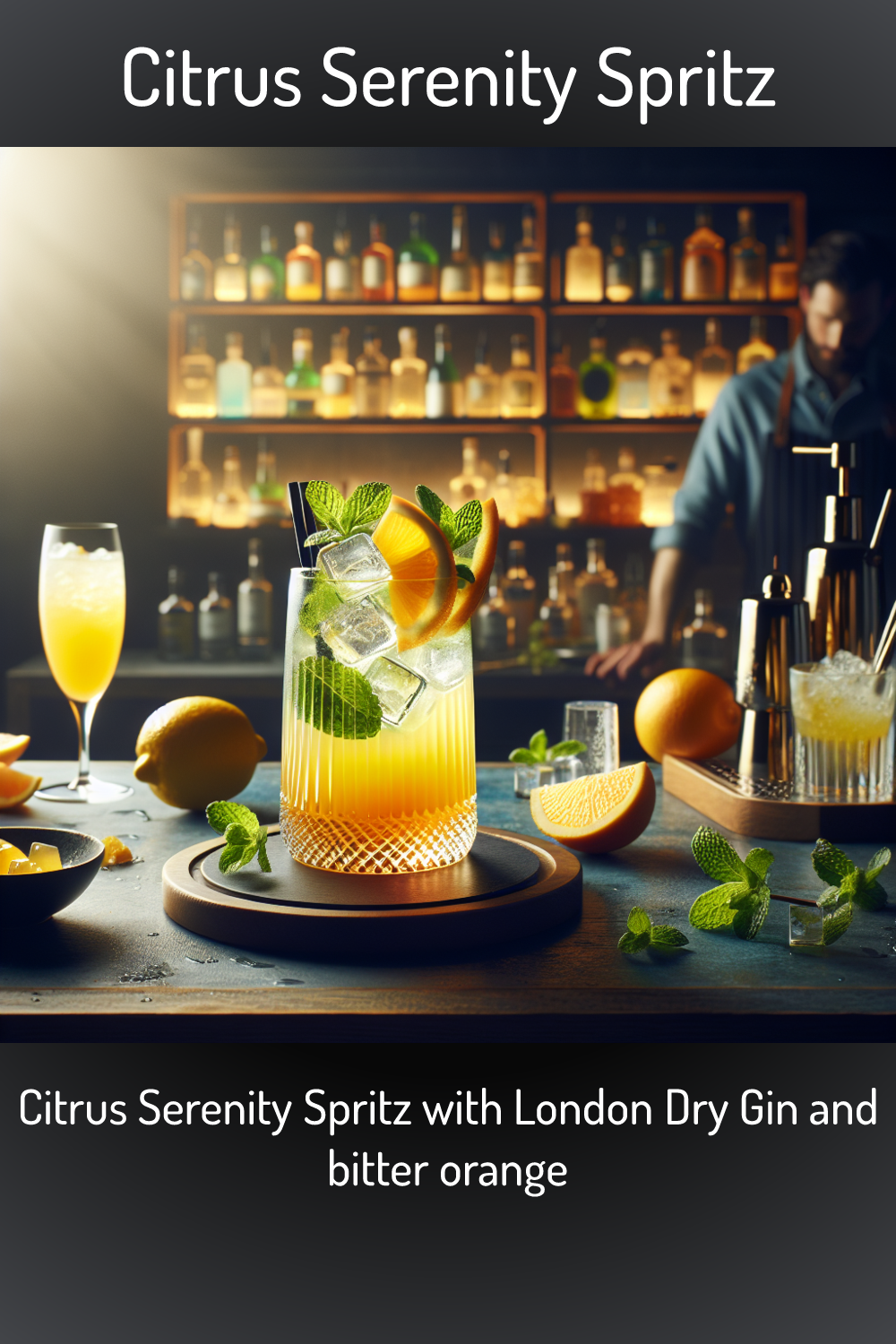 Citrus Serenity Spritz Citrus Serenity Spritz With London Dry Gin And