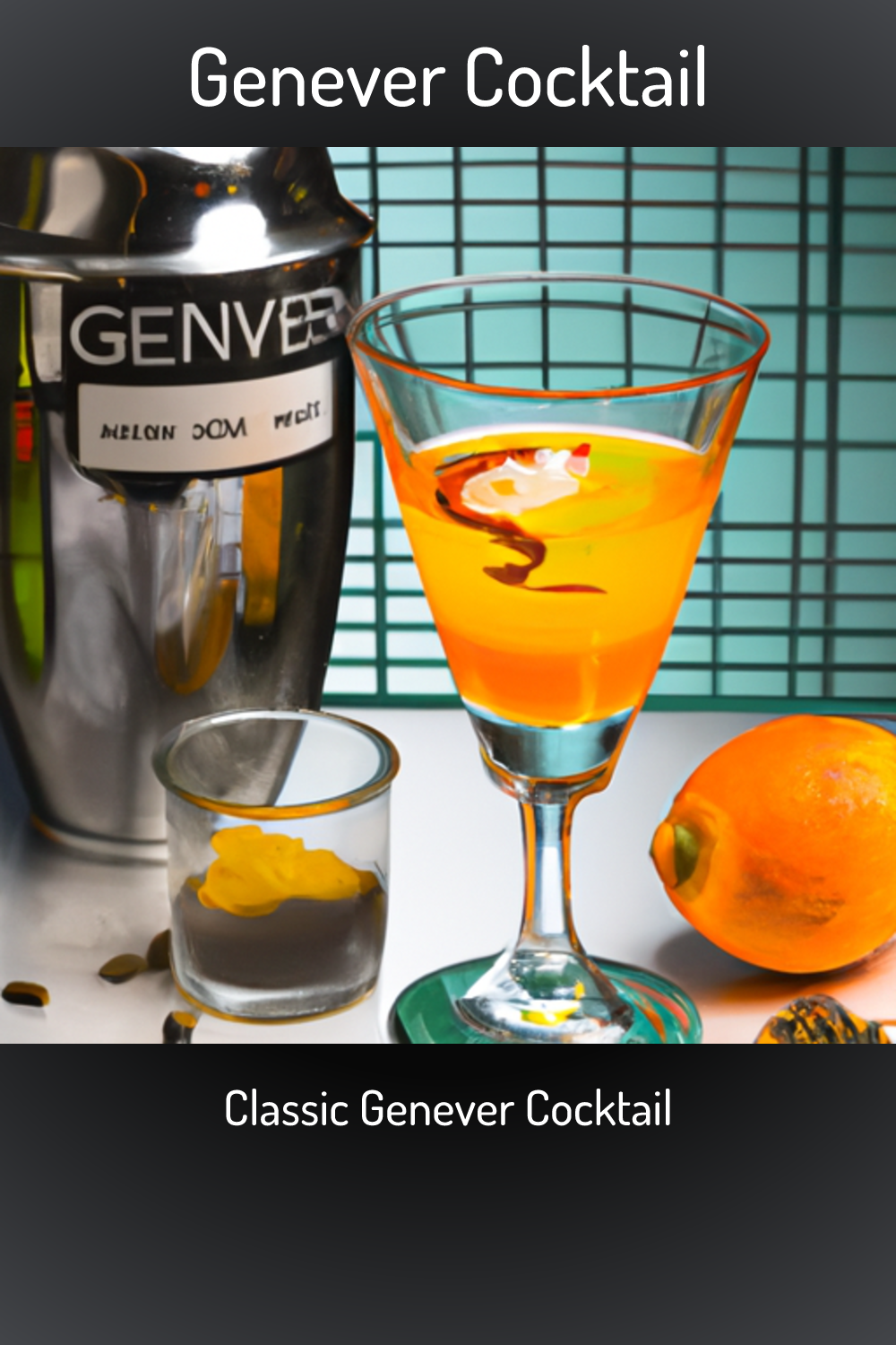 Genever Cocktail, Classic Genever Cocktail