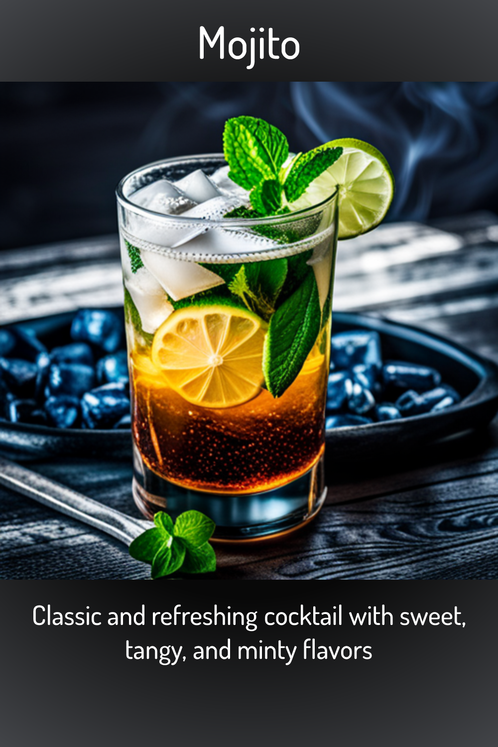 Mojito, Classic and refreshing cocktail with sweet, tangy, and minty ...