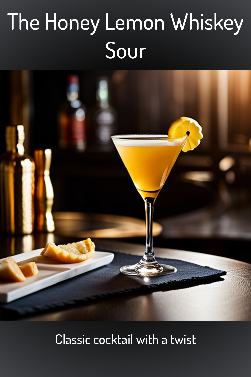 The Honey Lemon Whiskey Sour, Classic cocktail with a twist