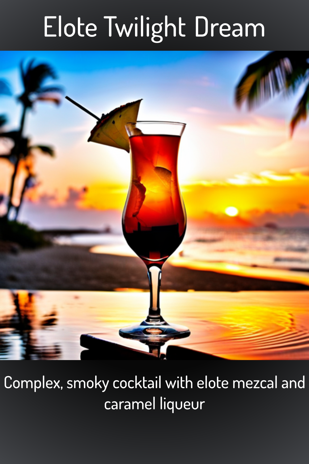 Elote Twilight Dream, Complex, smoky cocktail with elote mezcal and ...