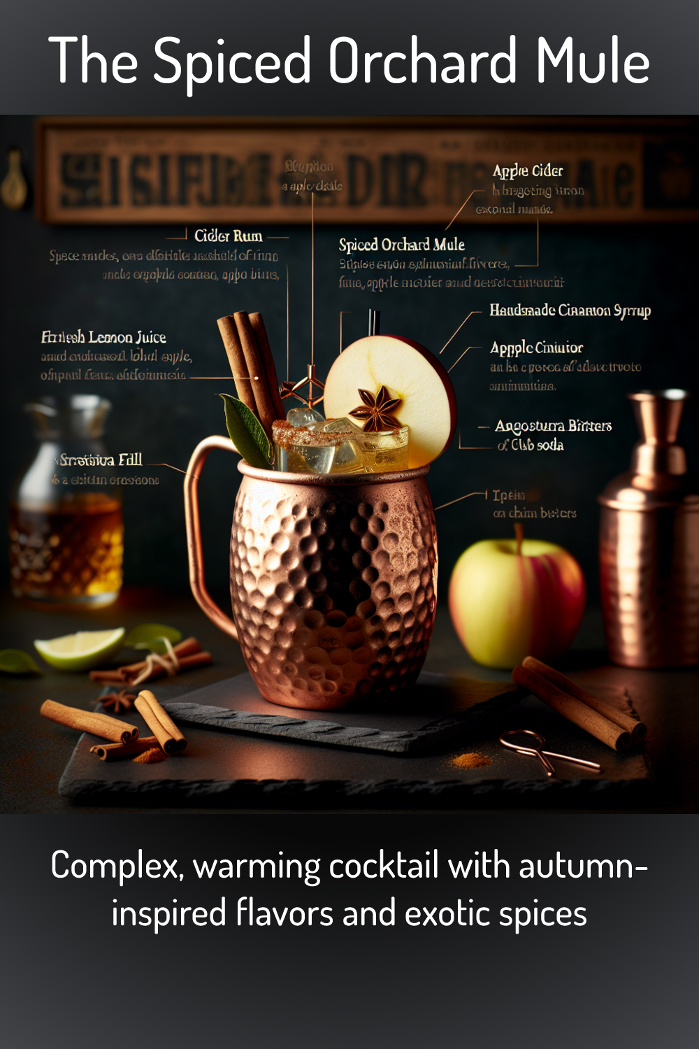 The Spiced Orchard Mule, Complex, warming cocktail with autumn-inspired ...