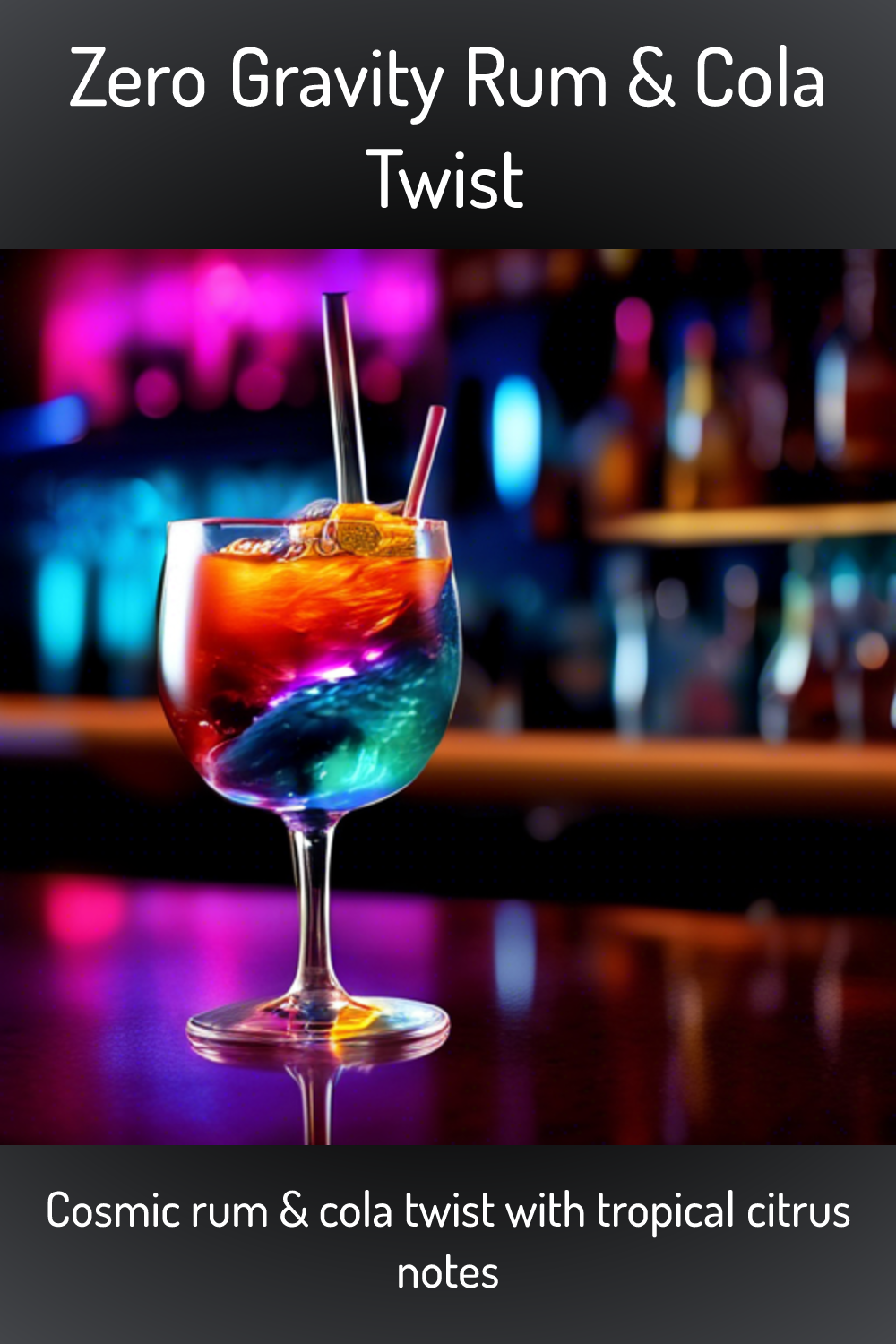 Zero Gravity Rum & Cola Twist, Cosmic rum & cola twist with tropical ...