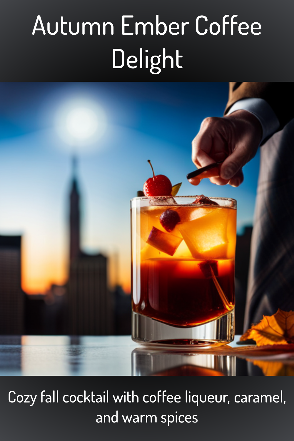 Autumn Ember Coffee Delight, Cozy fall cocktail with coffee liqueur ...