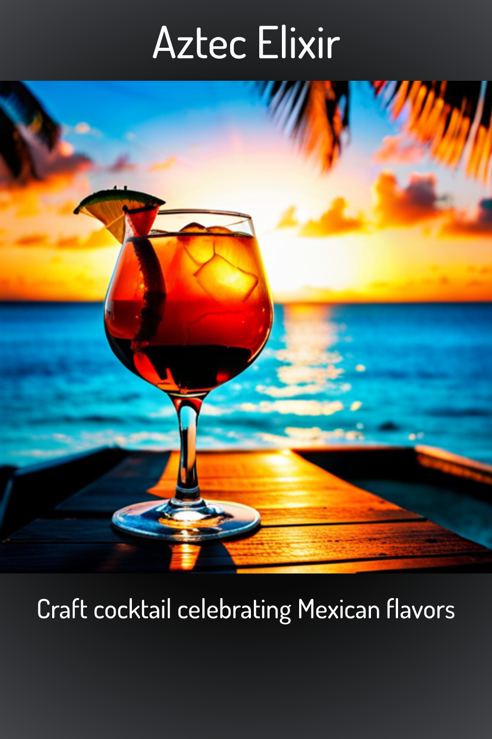 Aztec Elixir Craft Cocktail Celebrating Mexican Flavors