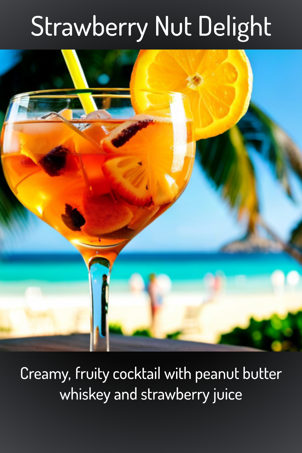 Strawberry Nut Delight, Creamy, fruity cocktail with peanut butter ...