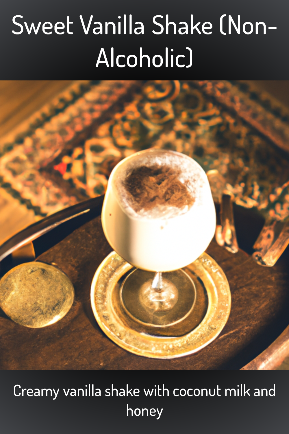 Sweet Vanilla Shake (Non-Alcoholic), Creamy vanilla shake with coconut ...