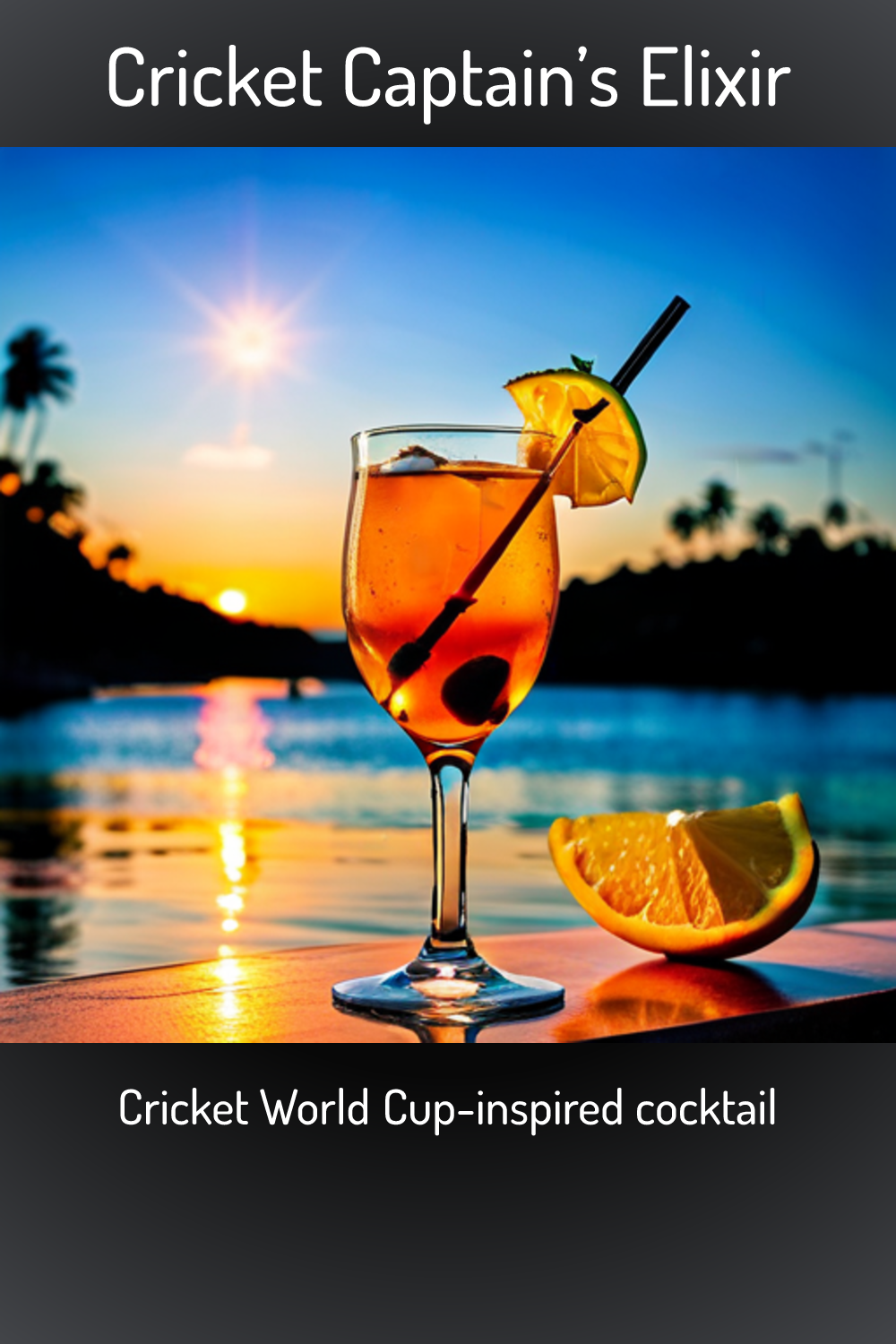 Cricket Captain’s Elixir, Cricket World Cup-inspired cocktail