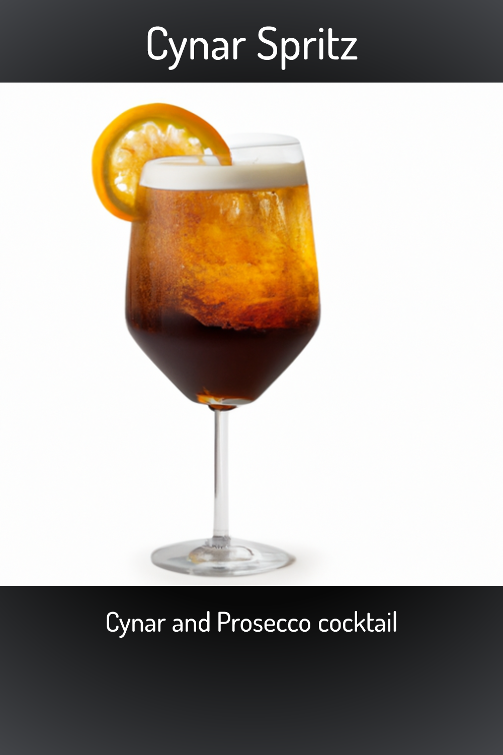 Cynar Spritz, Cynar and Prosecco cocktail