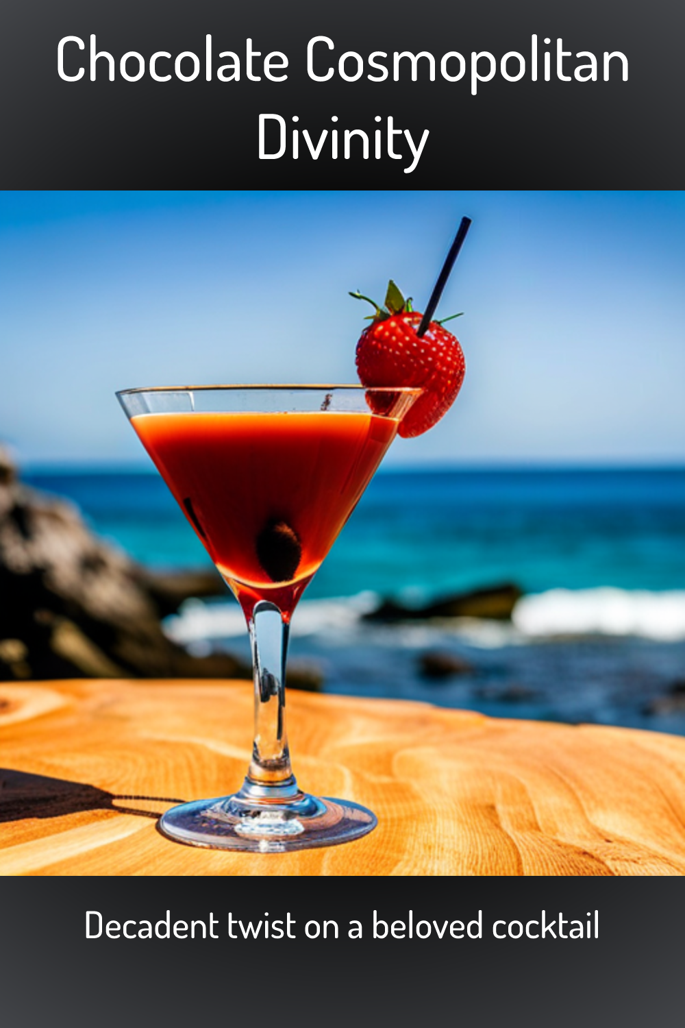 Chocolate Cosmopolitan Divinity, Decadent twist on a beloved cocktail