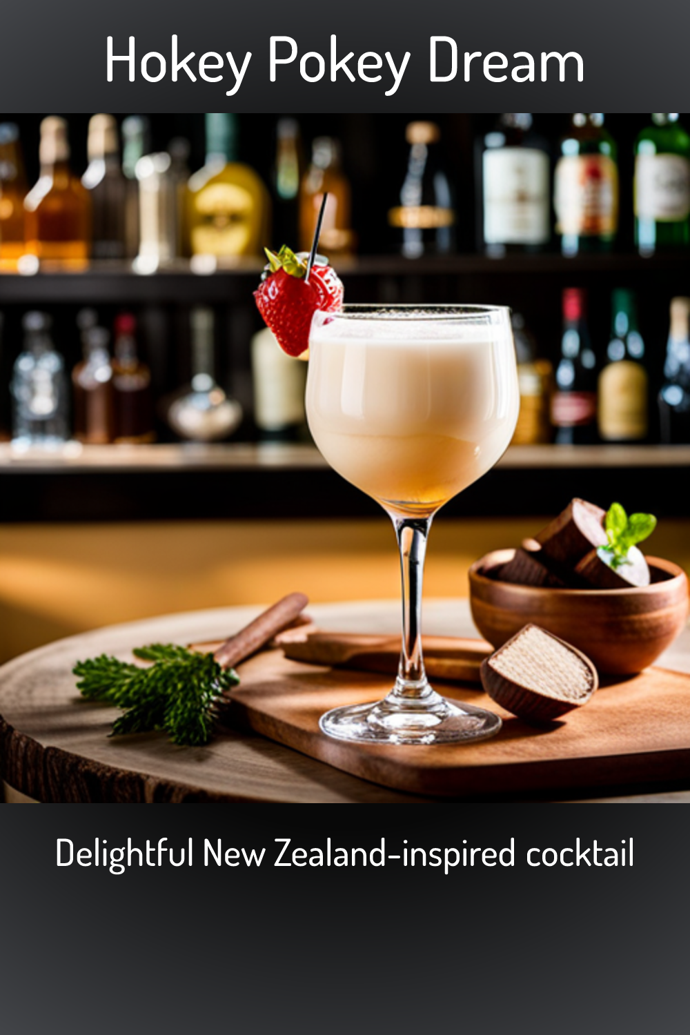Hokey Pokey Dream, Delightful New Zealand-inspired cocktail