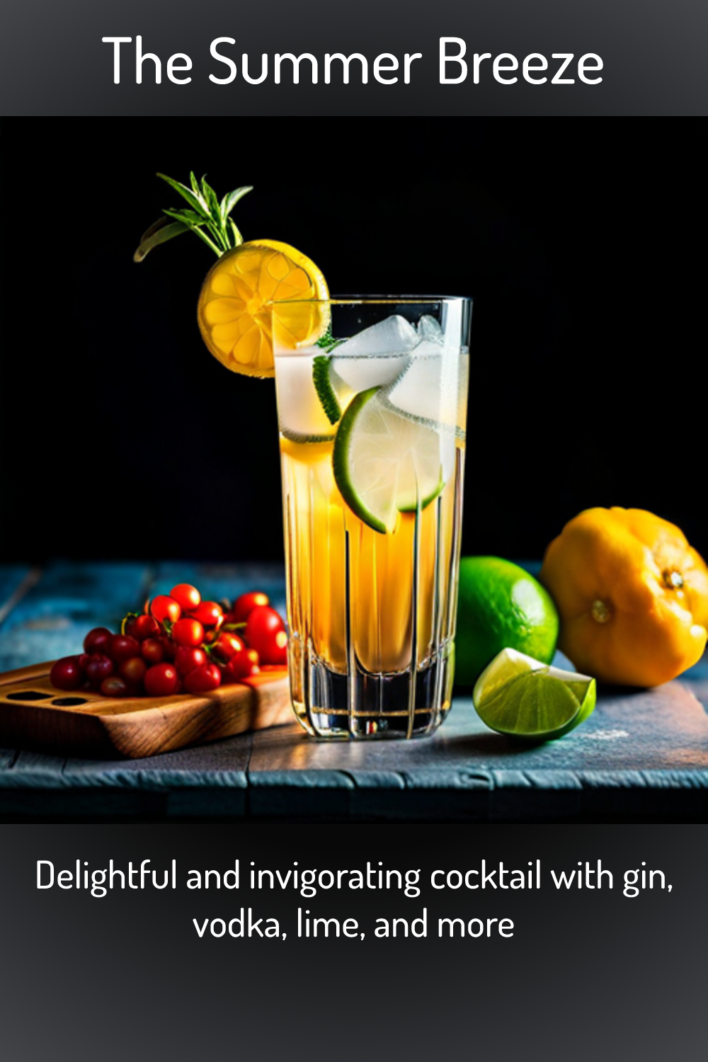 The Summer Breeze, Delightful and invigorating cocktail with gin, vodka ...