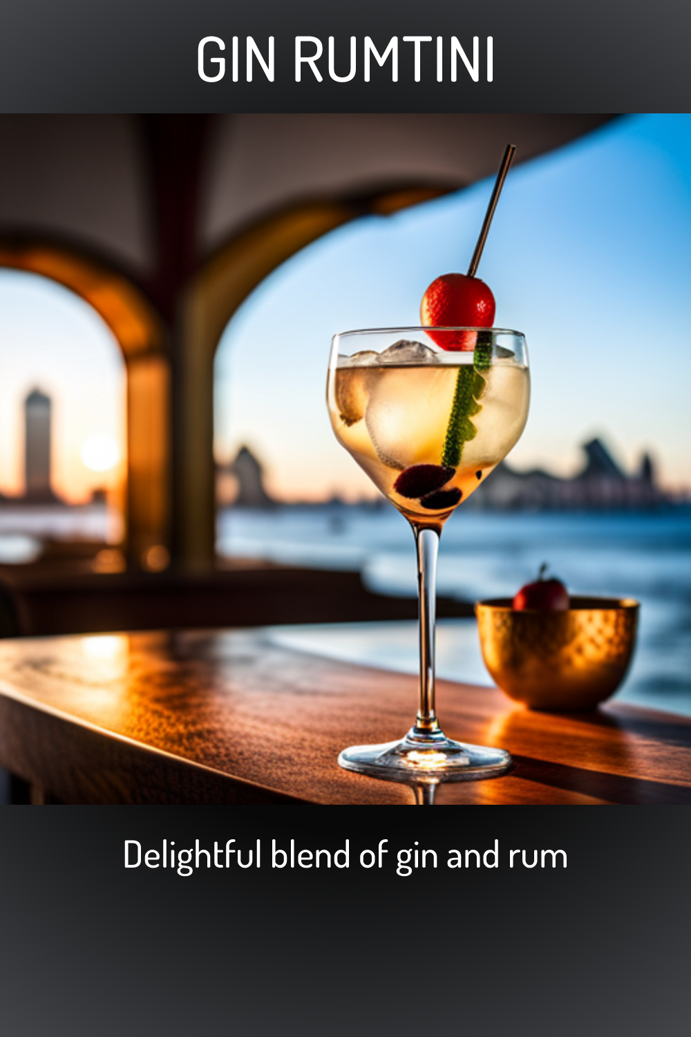 GIN RUMTINI, Delightful blend of gin and rum