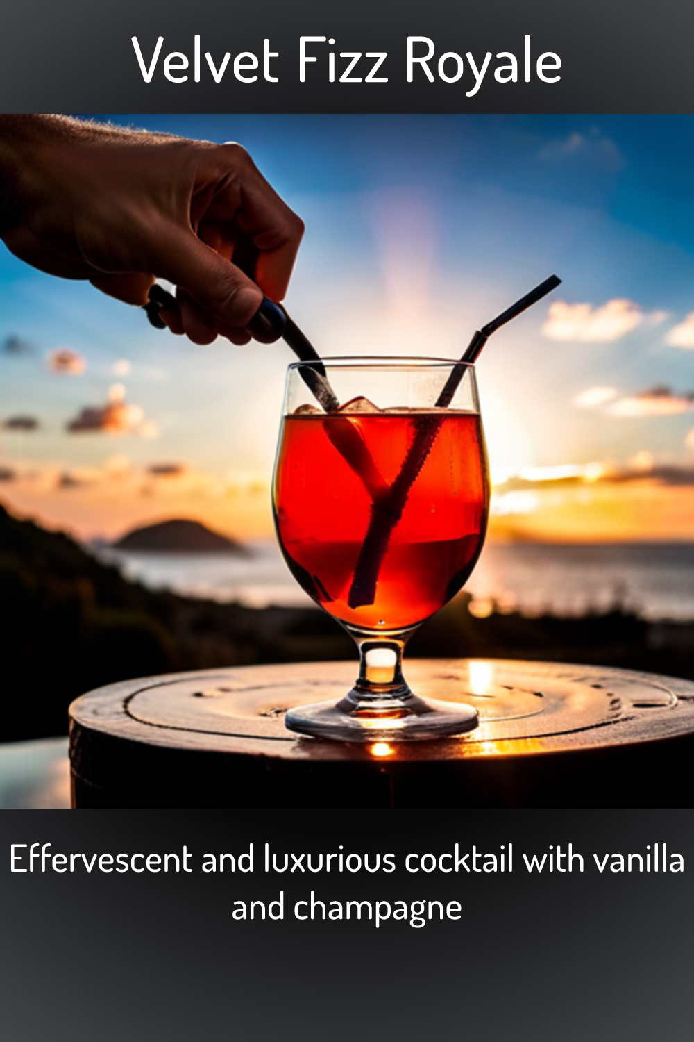 Velvet Fizz Royale Effervescent And Luxurious Cocktail With Vanilla