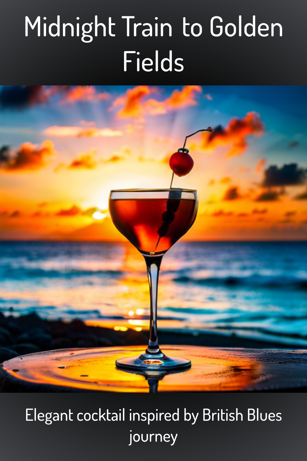 Midnight Train to Golden Fields, Elegant cocktail inspired by British ...