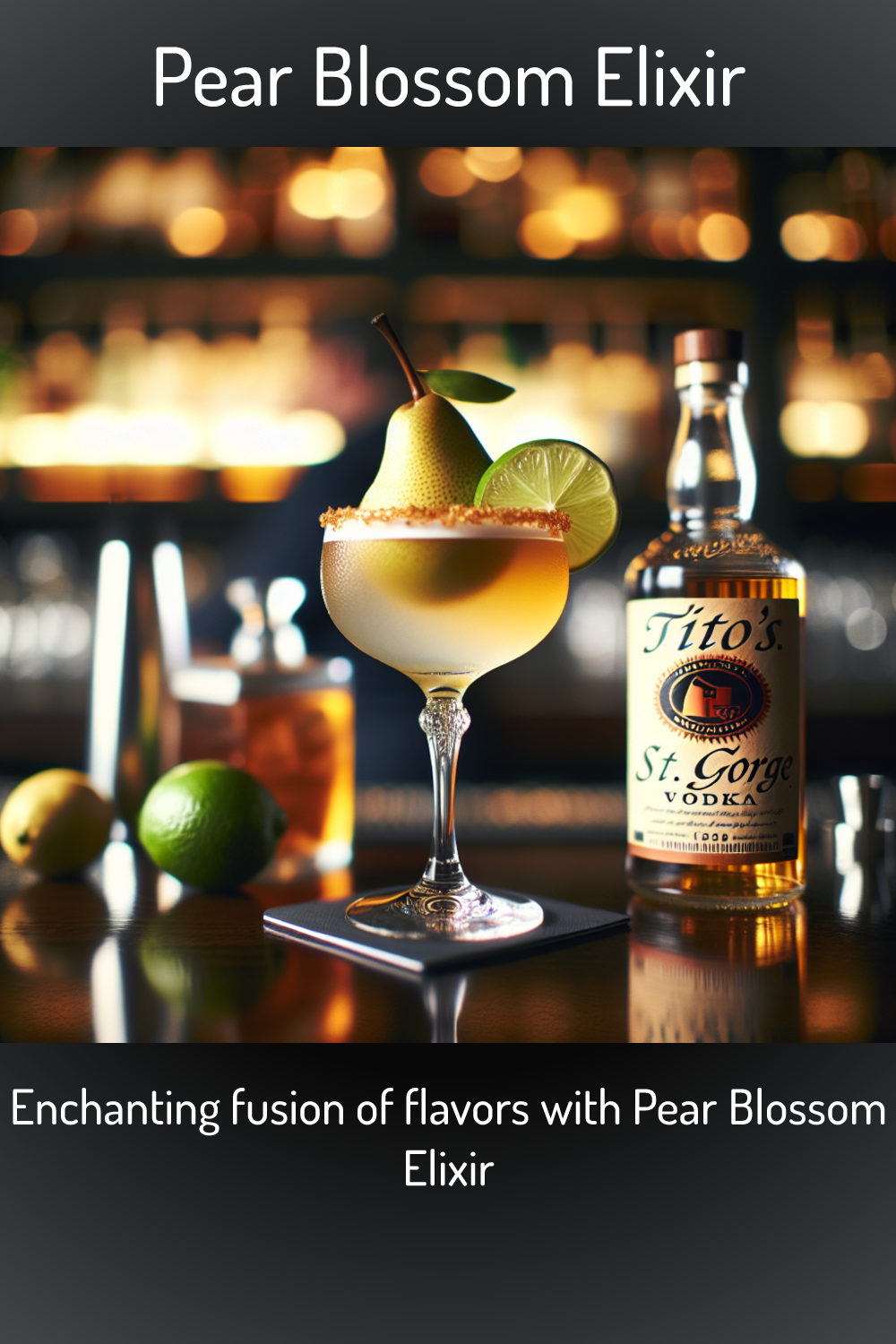 Pear Blossom Elixir, Enchanting fusion of flavors with Pear Blossom Elixir