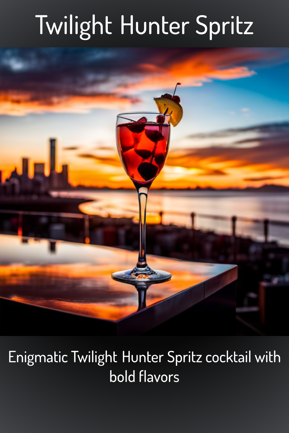 Twilight Hunter Spritz Enigmatic Twilight Hunter Spritz Cocktail With