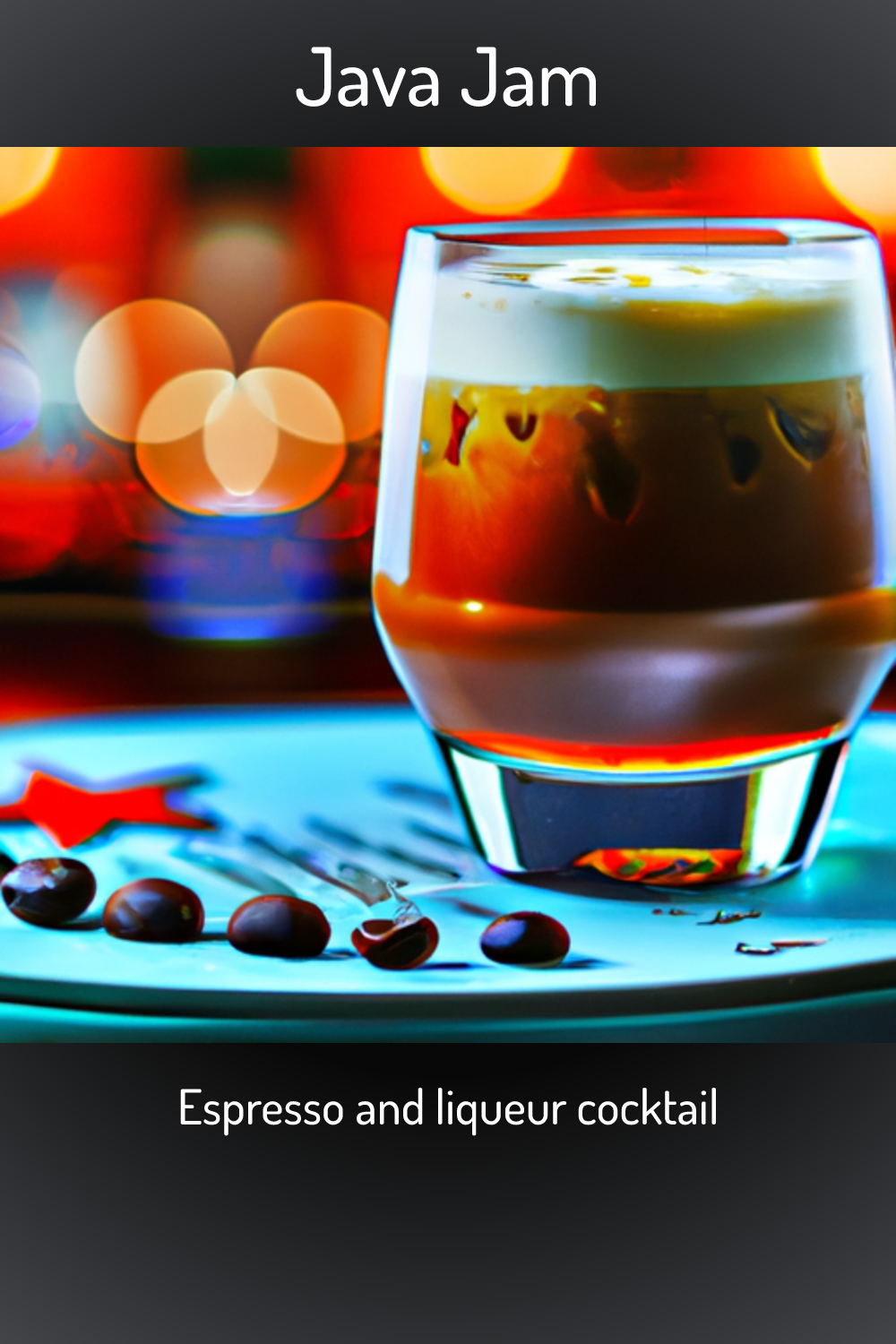 Java Jam, Espresso and liqueur cocktail