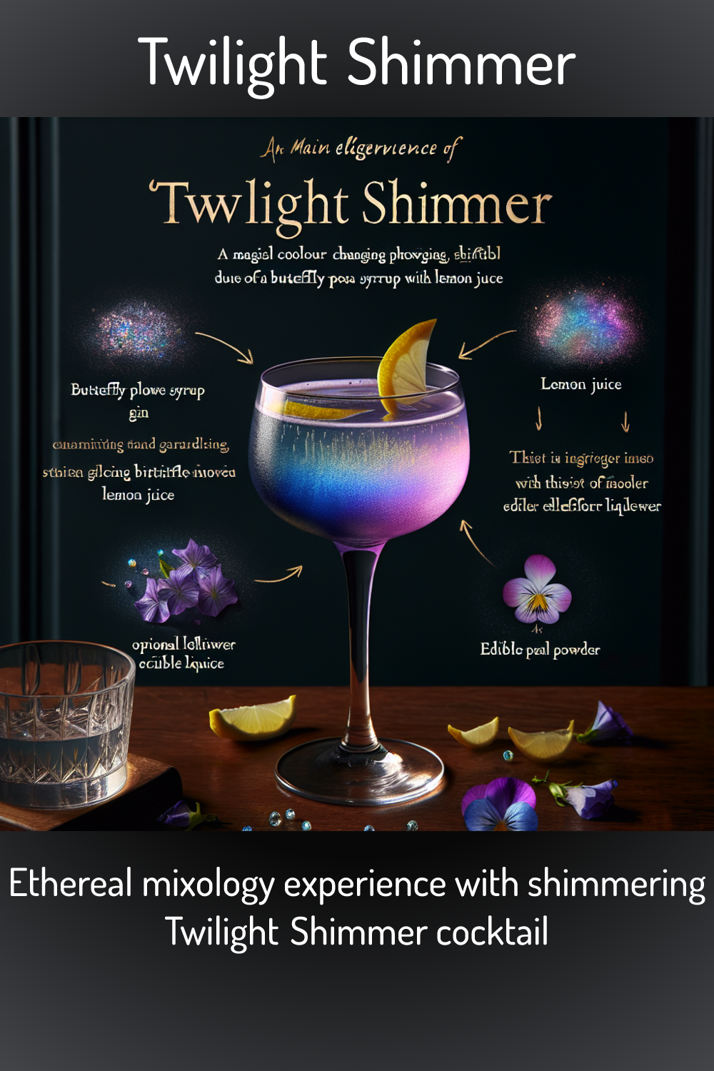 Twilight Shimmer, Ethereal mixology experience with shimmering Twilight ...