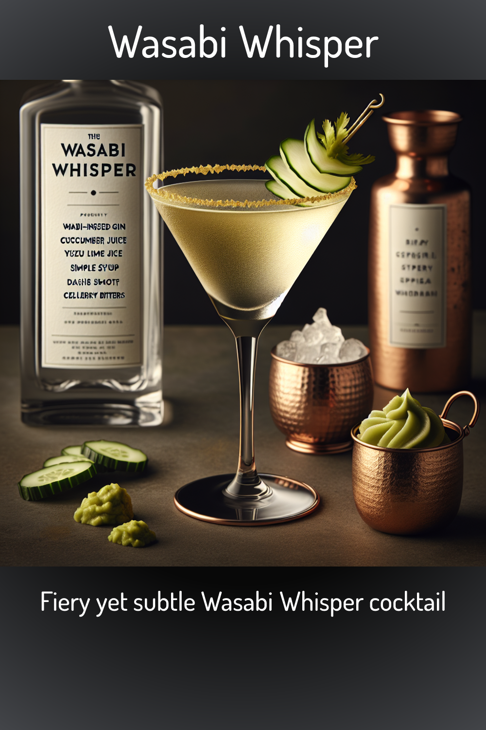 Wasabi Whisper, Fiery yet subtle Wasabi Whisper cocktail