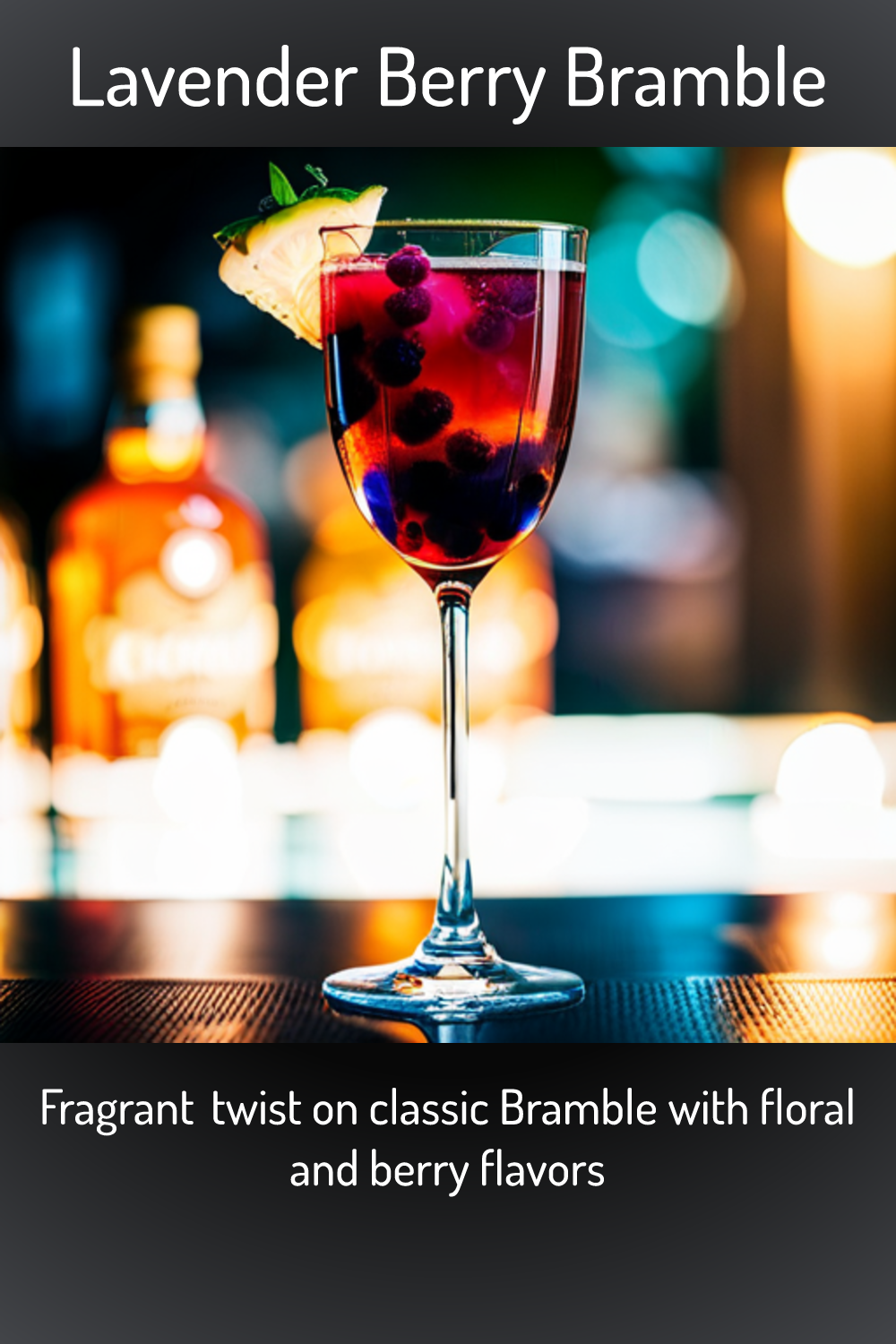 Lavender Berry Bramble, Fragrant twist on classic Bramble with floral ...
