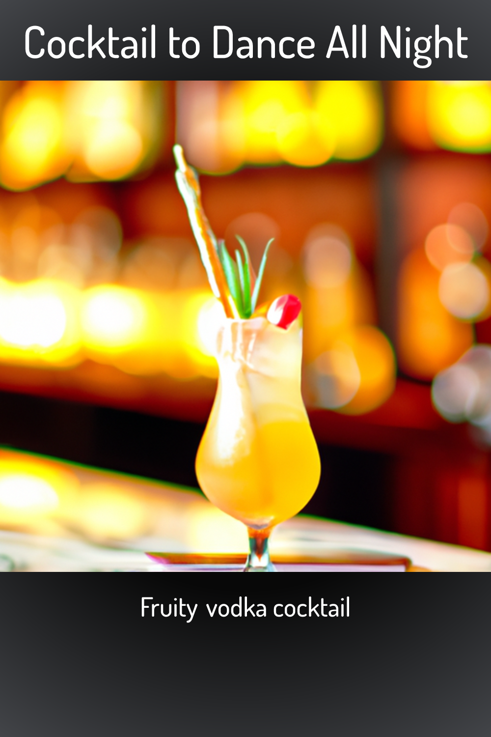 Cocktail to Dance All Night, Fruity vodka cocktail