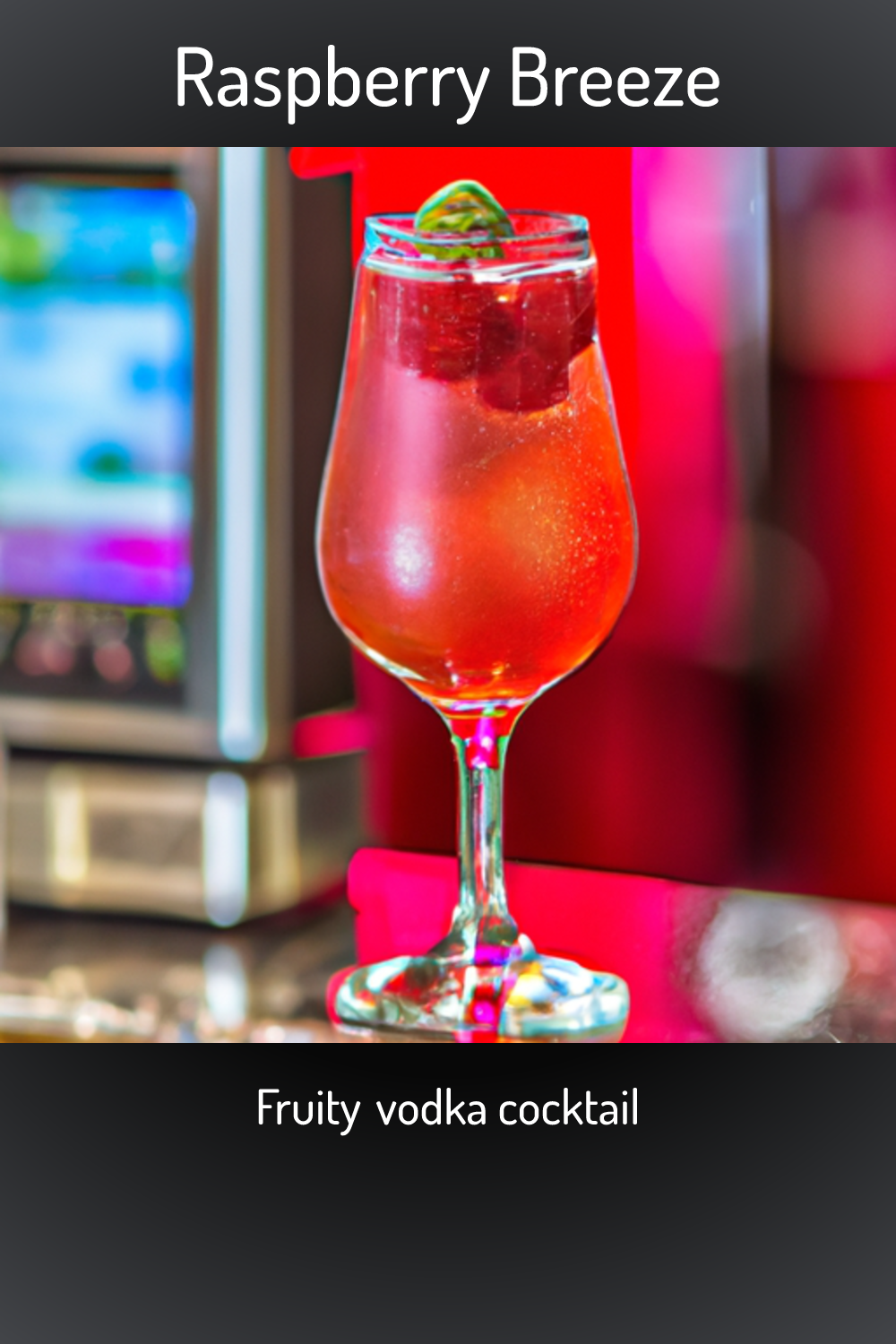Raspberry Breeze, Fruity vodka cocktail