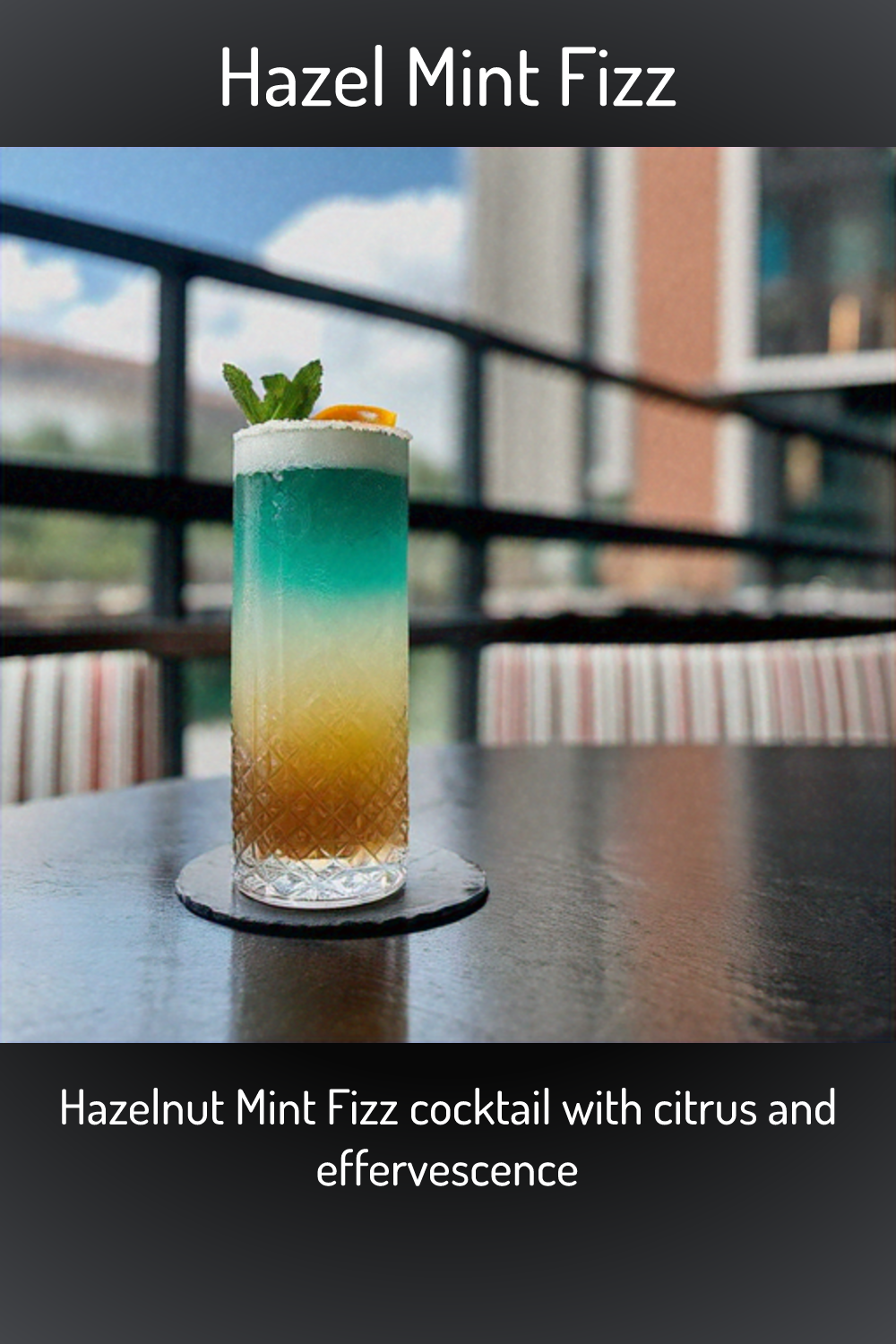 Hazel Mint Fizz Hazelnut Mint Fizz Cocktail With Citrus And Effervescence