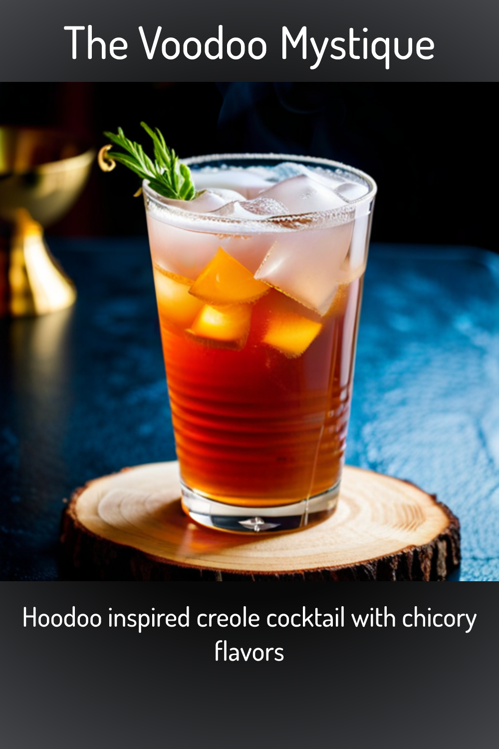 The Voodoo Mystique, Hoodoo inspired creole cocktail with chicory flavors