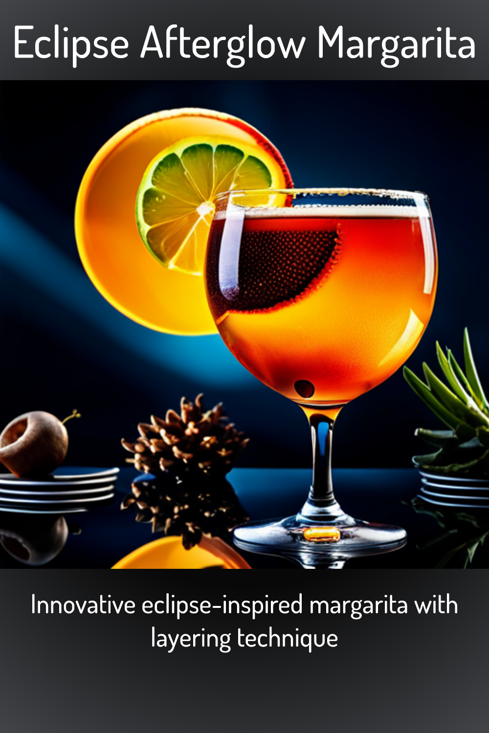 Eclipse Afterglow Margarita, Innovative eclipse-inspired margarita with ...