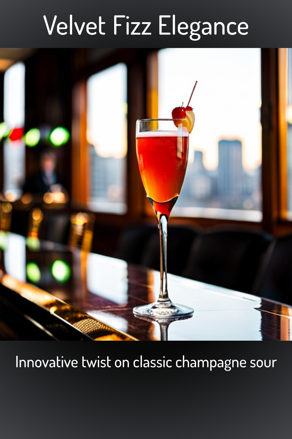 Velvet Fizz Elegance Innovative Twist On Classic Champagne Sour