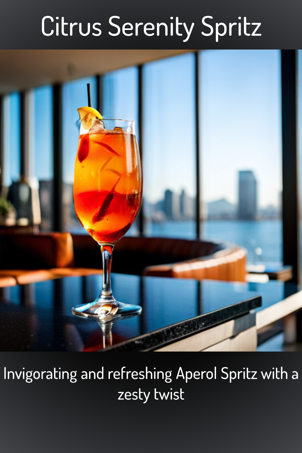 Citrus Serenity Spritz Invigorating And Refreshing Aperol Spritz With