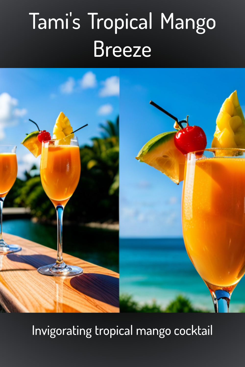 Tami's Tropical Mango Breeze, Invigorating tropical mango cocktail