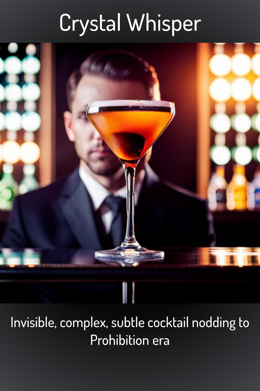 Crystal Whisper Invisible Complex Subtle Cocktail Nodding To