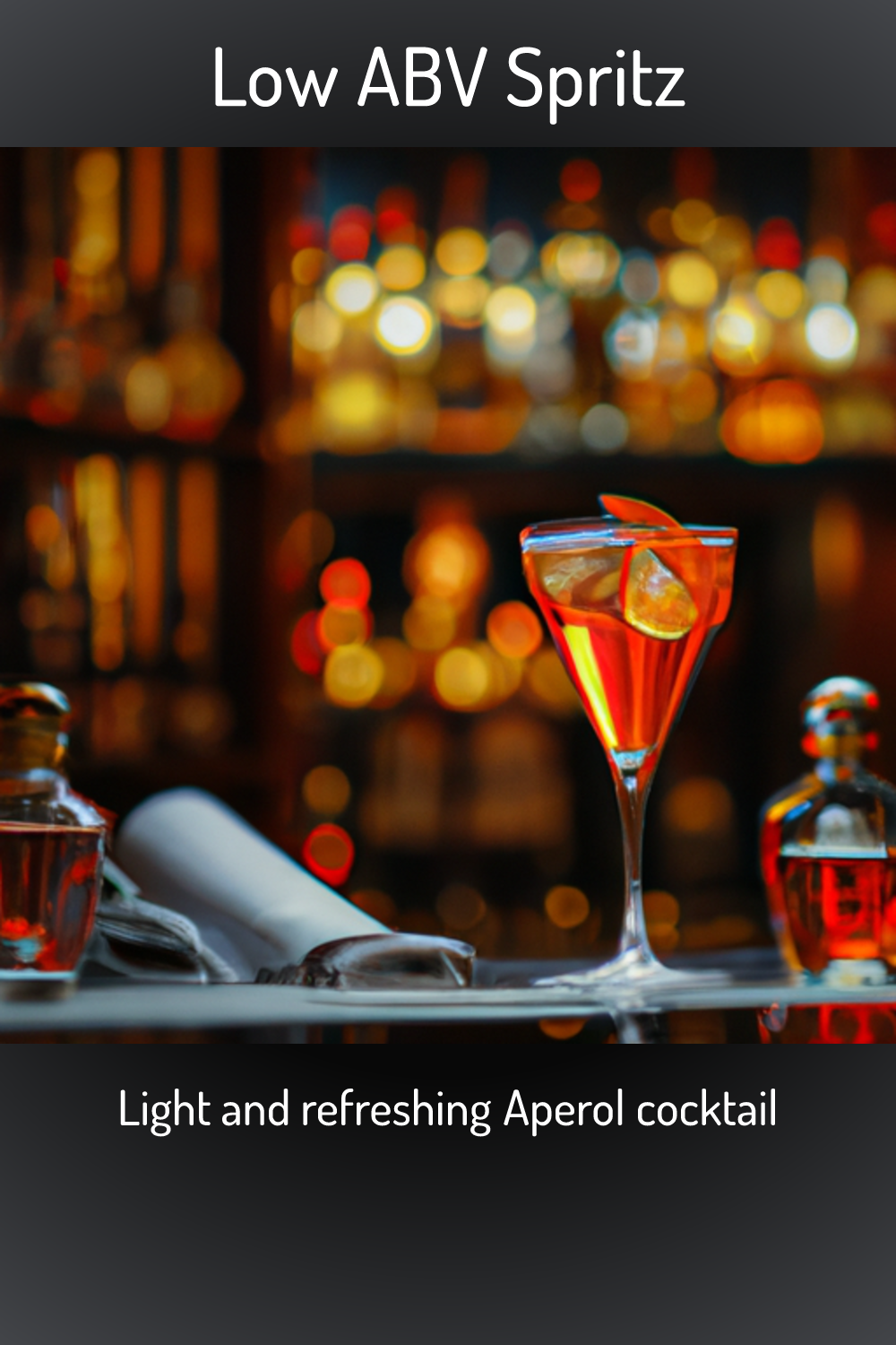 Low ABV Spritz, Light and refreshing Aperol cocktail