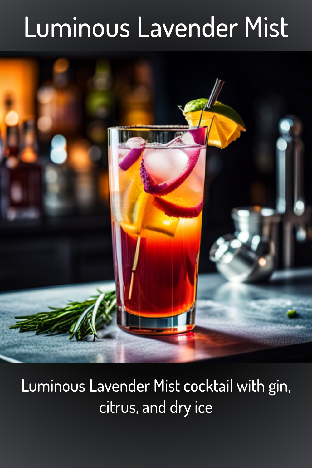 Luminous Lavender Mist, Luminous Lavender Mist cocktail with gin ...