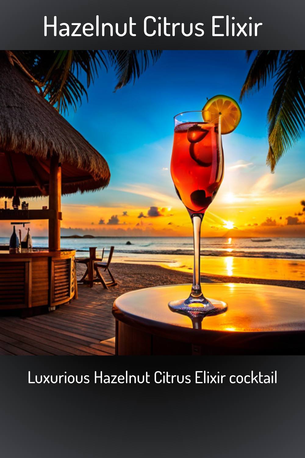 Hazelnut Citrus Elixir Luxurious Hazelnut Citrus Elixir Cocktail